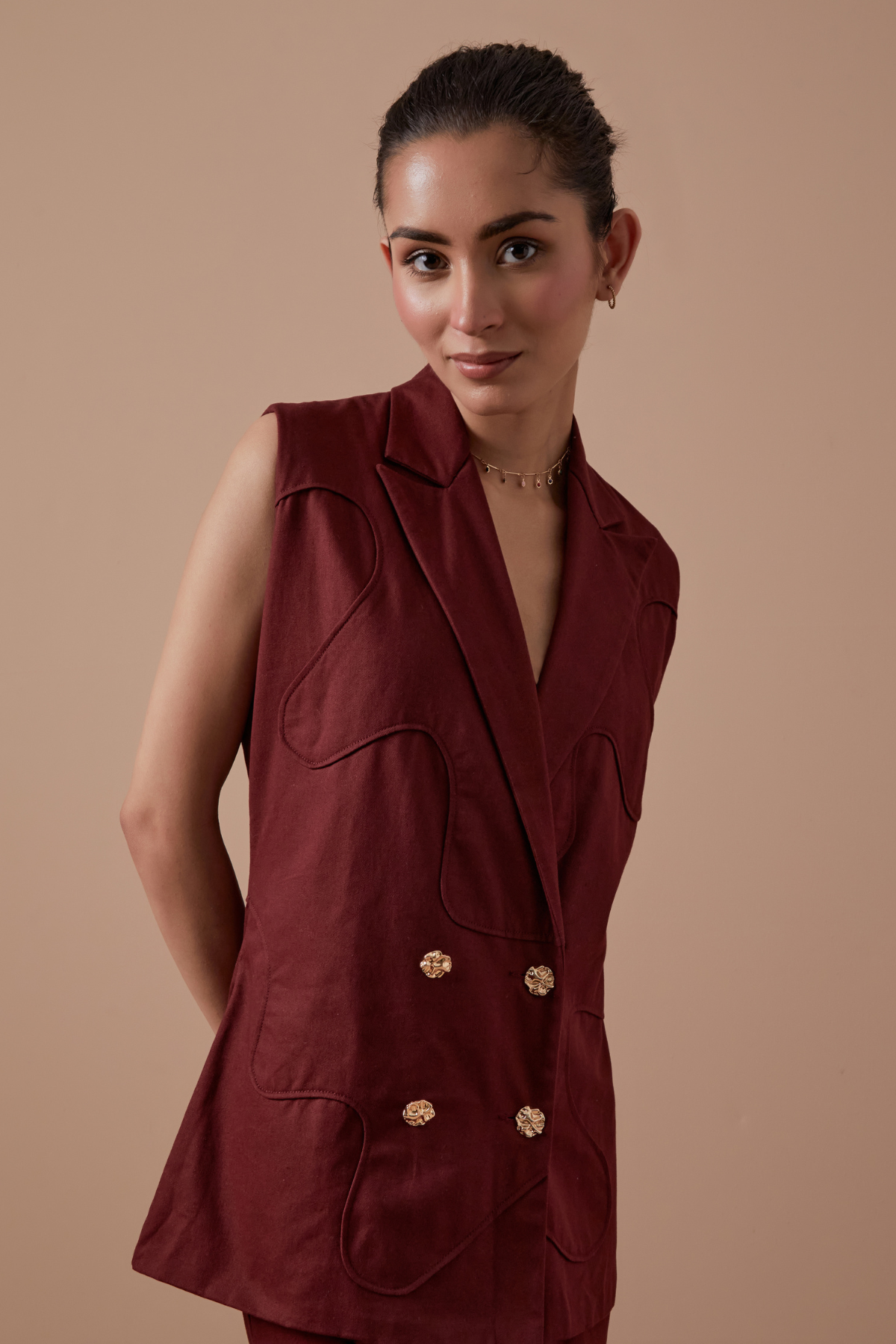 Merlot Half Blazer